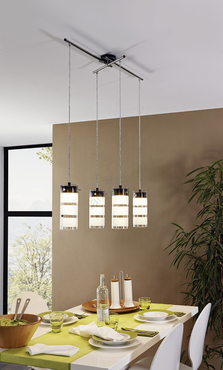 Eglo 93905 - LED Mennyezeti függesztékes lámpa OLVERO 4xGX53/7W/230V ...