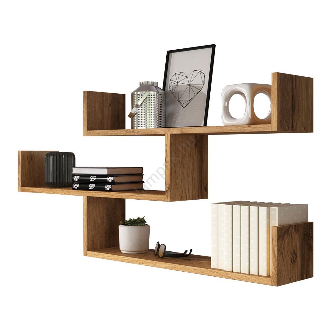 Fali polc TRIO 55x119 cm wotan tölgy | lampak.hu