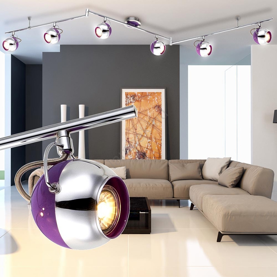 Globo 57887-6 - LED spotlámpa SPLASH 6xGU10/5W/230V lila | lampak.hu