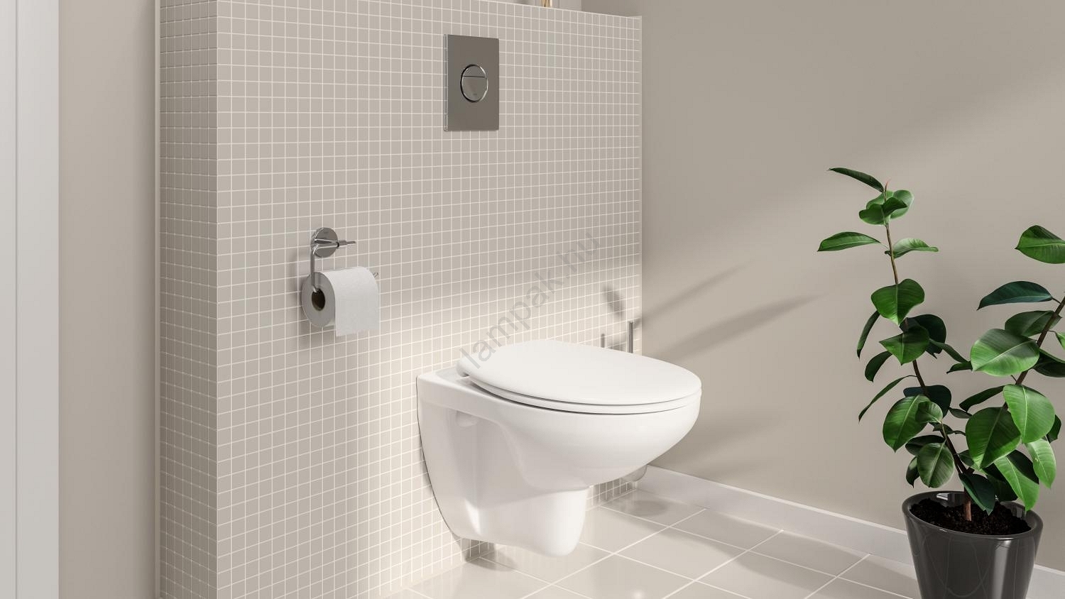 GROHE 39351000 - Fali WC BAU CERAMIC 53,1 × 36,8 × 36,3 cm kerámia ...