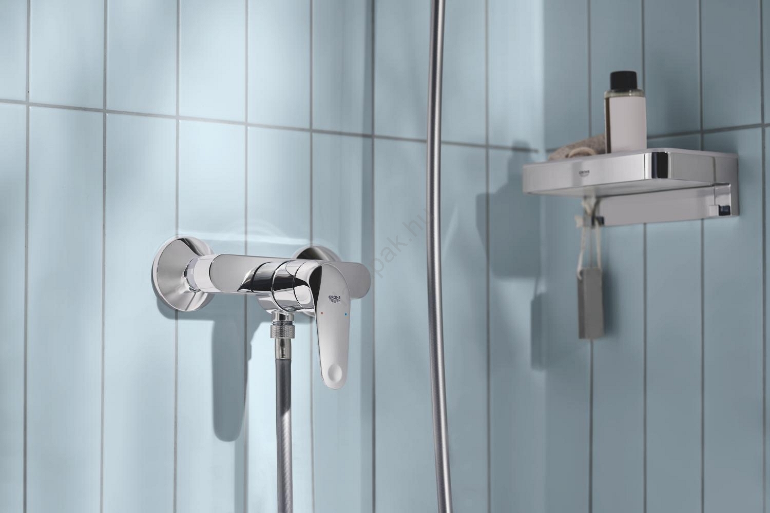 GROHE 41107000 - START CUBE zuhanypolc 20 cm fényes króm | lampak.hu