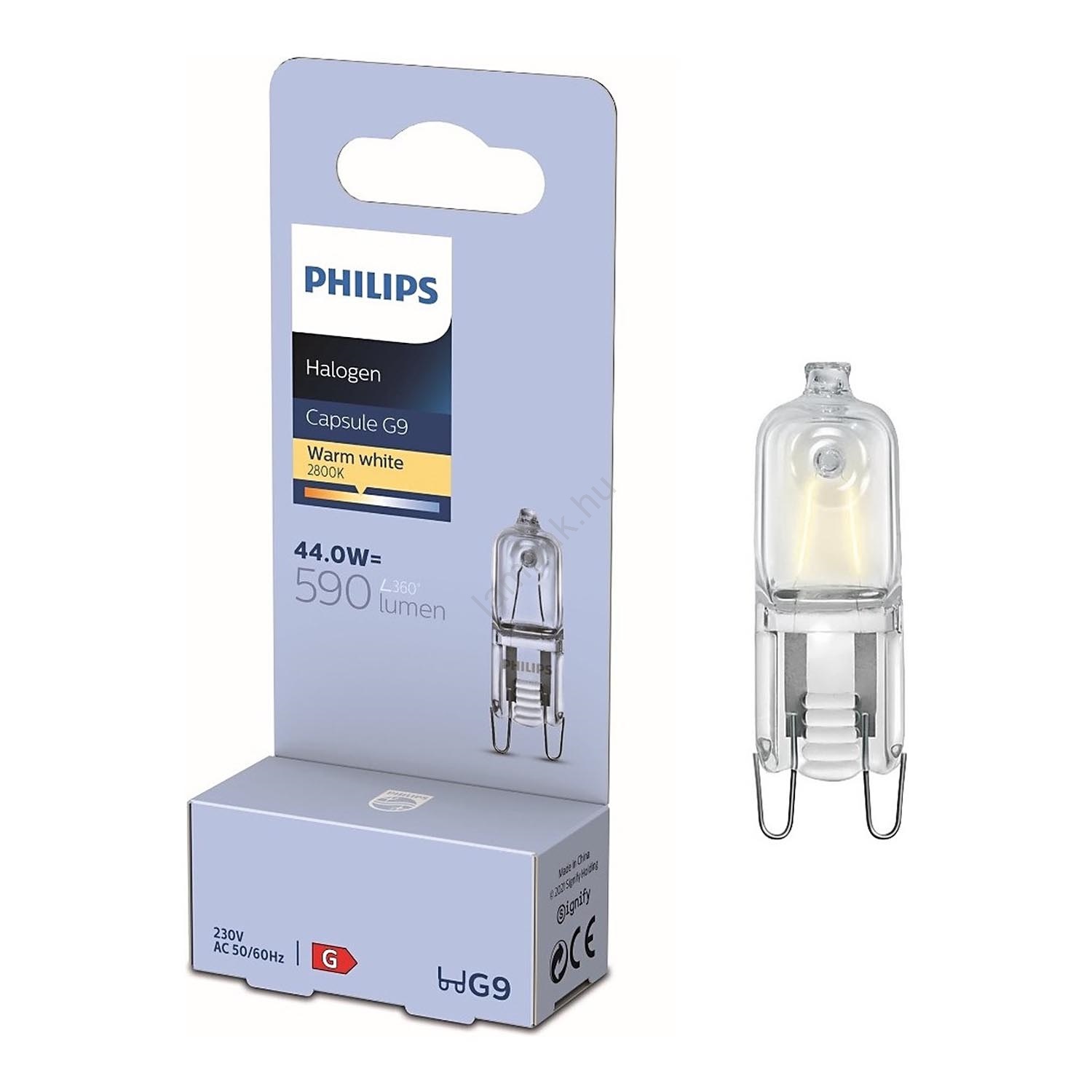 Ipari izzó Philips HALOGEN G9/44W/230V 2800K | lampak.hu