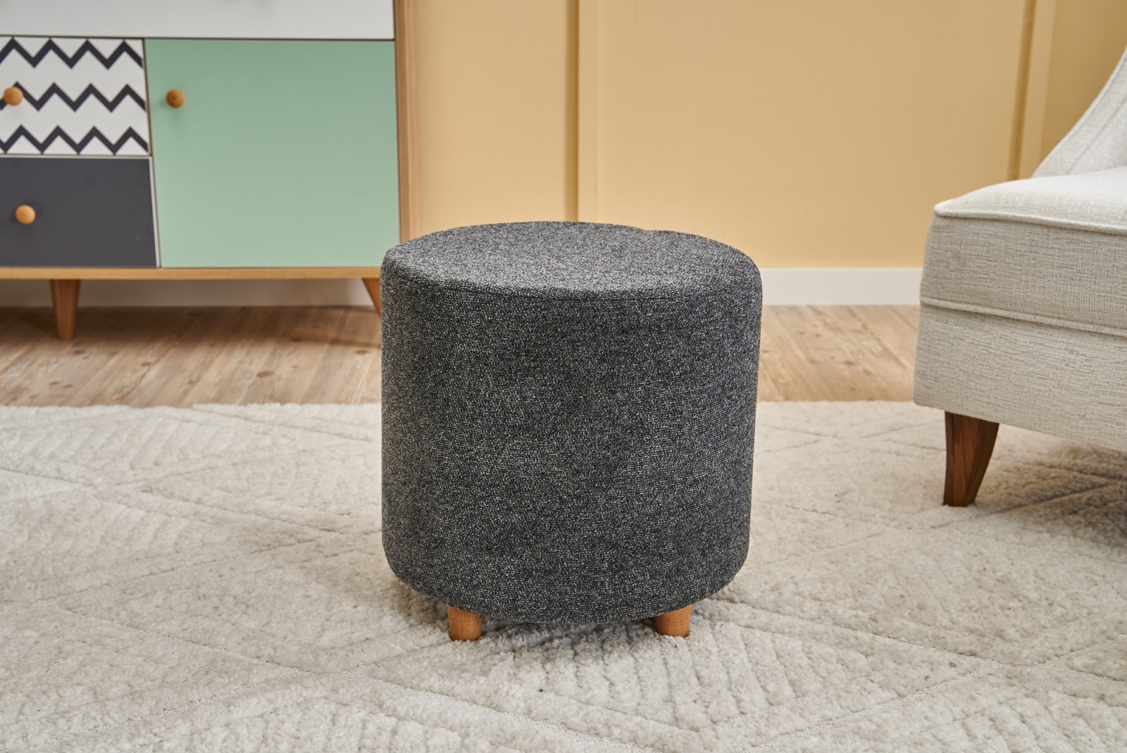 KIMA puff, átmérő 40 cm, antracit | lampak.hu