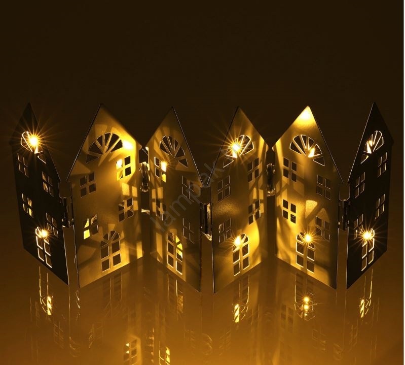 LED Karácsonyi dekoráció LED/2xAA házak | lampak.hu