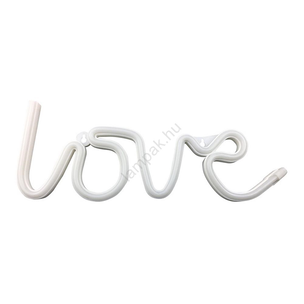 Neon dekor felirat LOVE 3xAA | lampak.hu