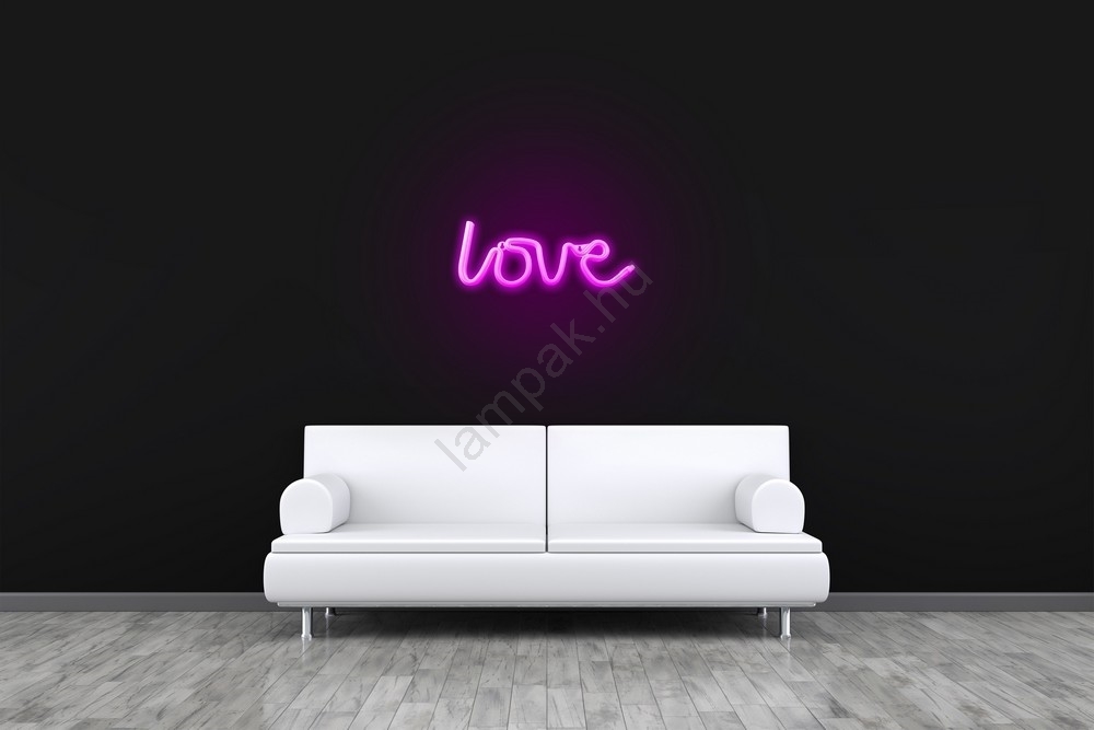 Neon dekor felirat LOVE 3xAA | lampak.hu