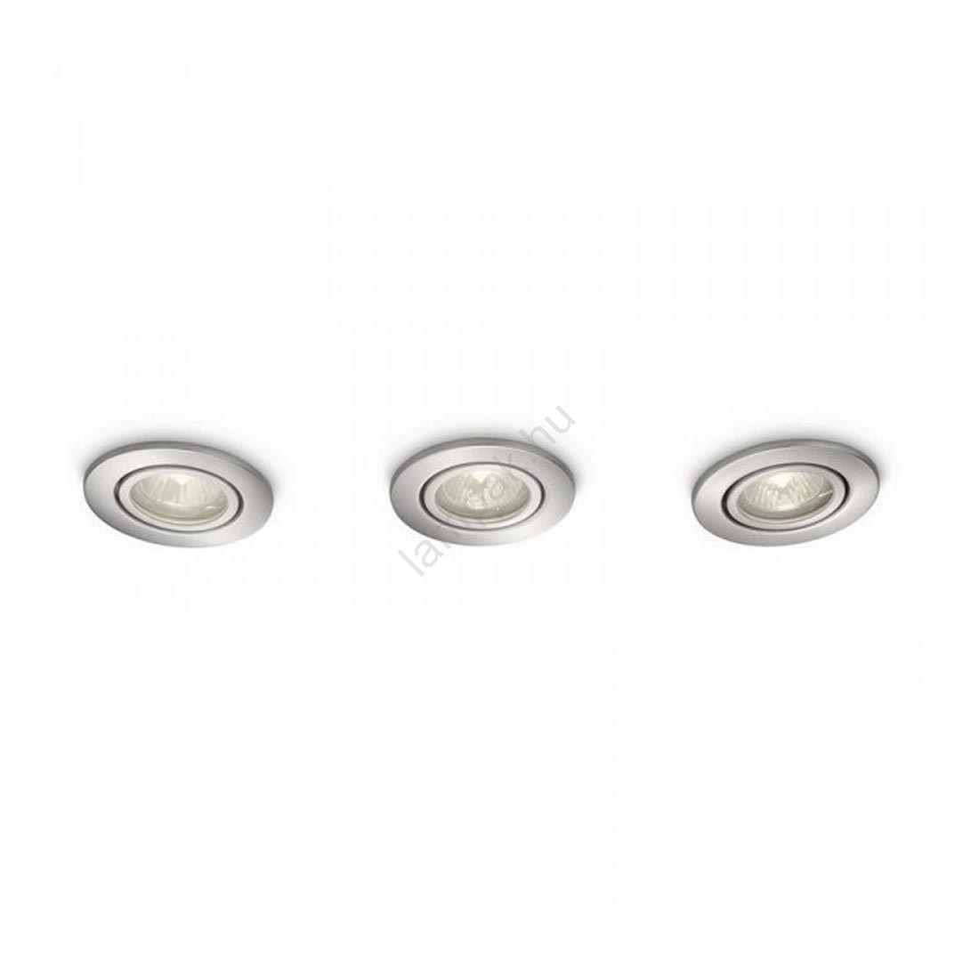 Philips 59902/17/PN - KÉSZLET 3x Fürdőszobai beépíthető lámpa 1xGU10 ...