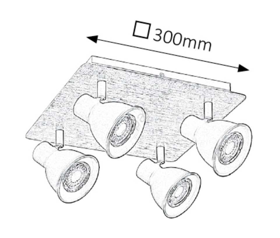 Rabalux 5905 - Spotlámpa MAC 4xGU10/35W/230V | lampak.hu