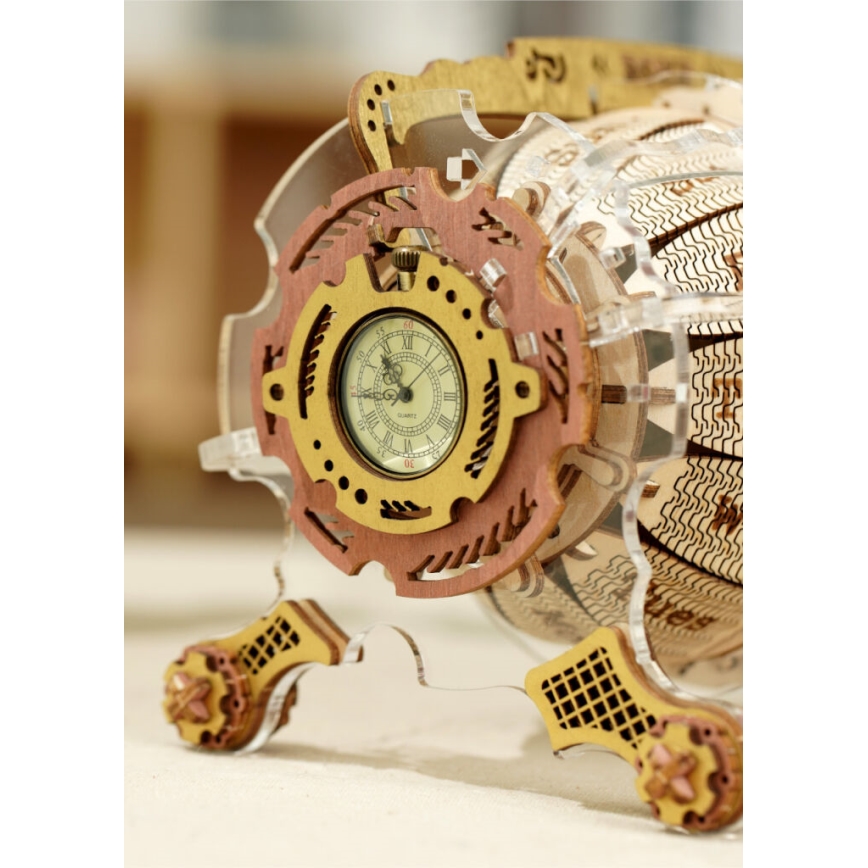 RoboTime - 3D fa mechanikus puzzle Naptár órával | lampak.hu