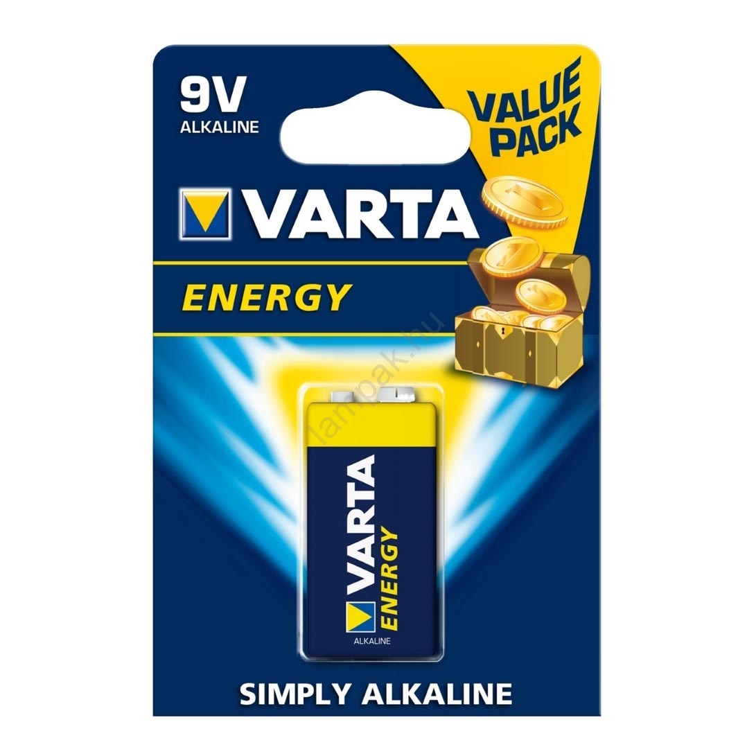 Varta 4122 - 1 db Alkáli elem ENERGY 9V | lampak.hu